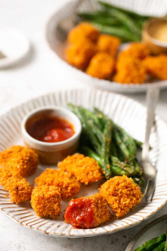 Panko Baked Chicken Nuggets (Healthier + Freezer Friendly!) | Lauren ...