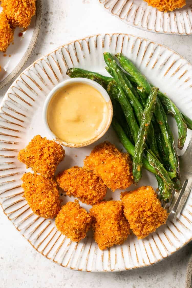 Panko Baked Chicken Nuggets (Healthier + Freezer Friendly!) | Lauren ...