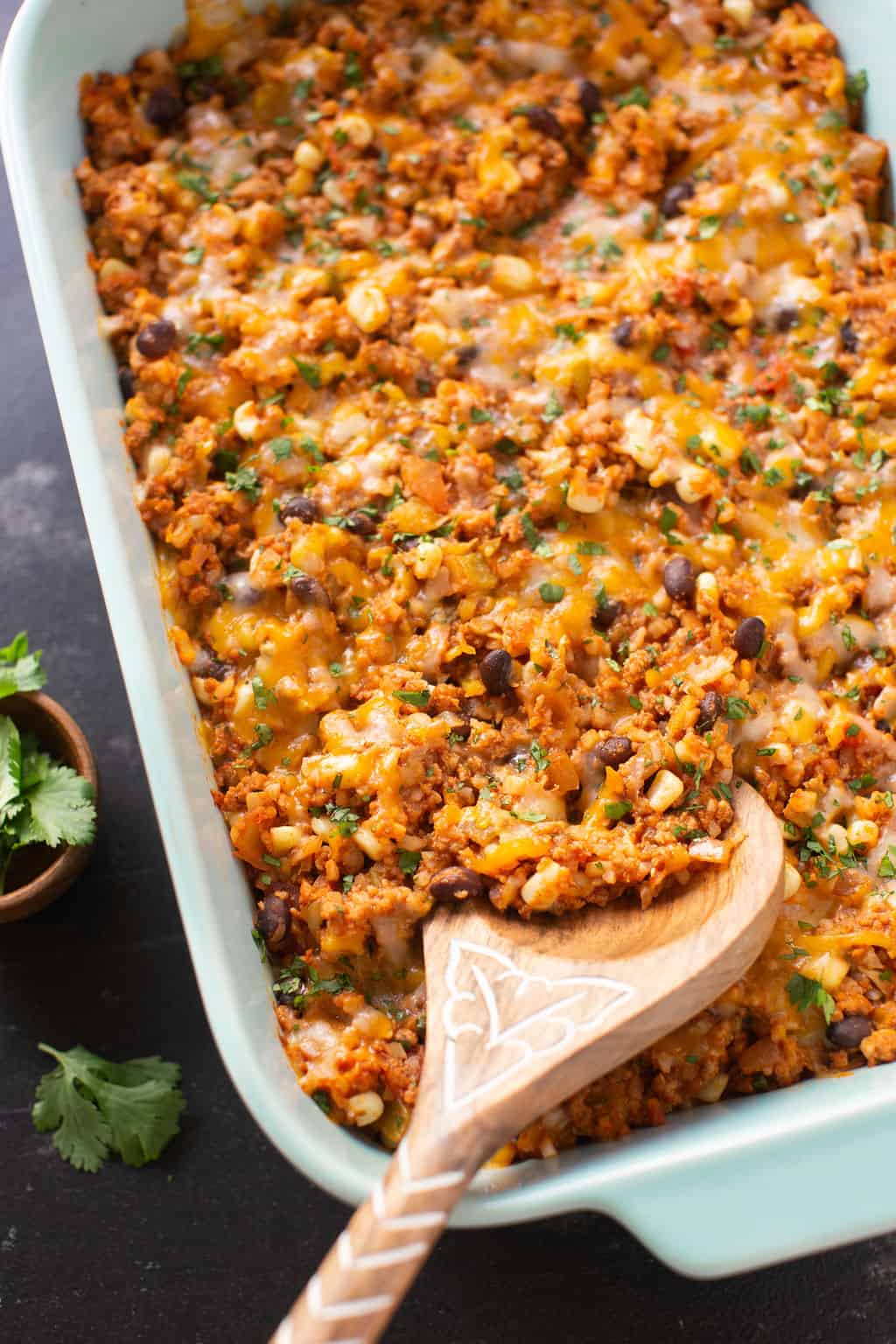 30 Minute Deconstructed Beef Burrito Casserole | Lauren Fit Foodie