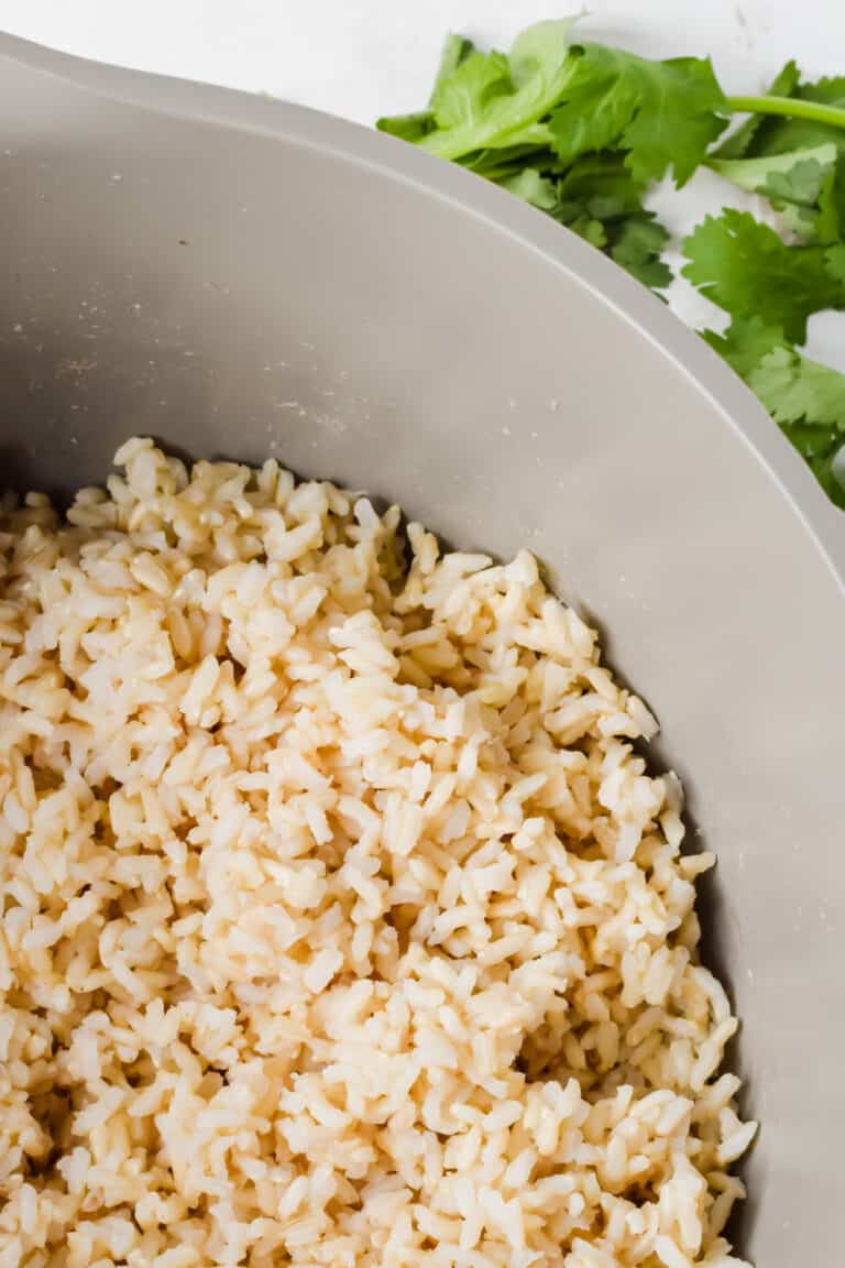 Cilantro Lime Brown Rice (Chipotle Brown Rice Recipe) | Lauren Fit Foodie