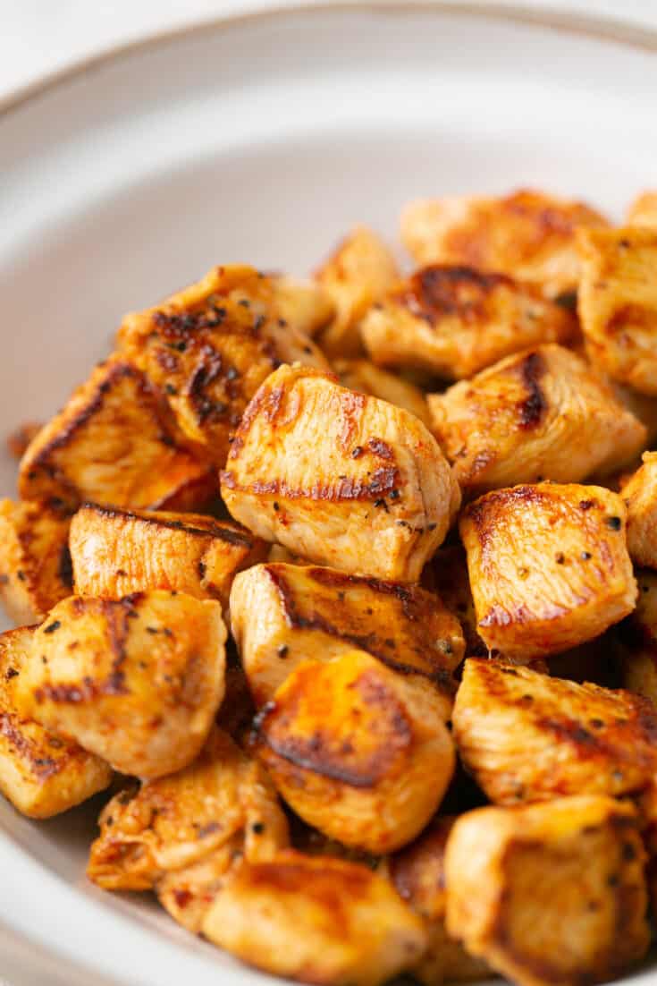 The BEST Air Fryer Grilled Chicken Nuggets (Pickle-Brined) | Lauren Fit ...