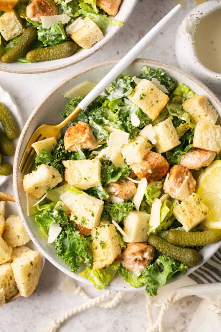Healthy Chicken Caesar Salad Recipe