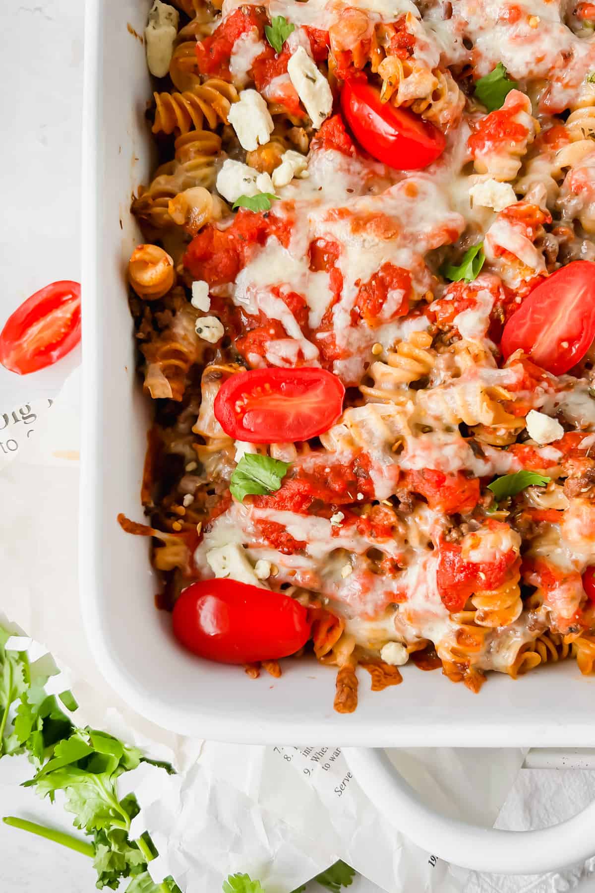 Easy Healthy Rotini Pasta Bake | Lauren Fit Foodie