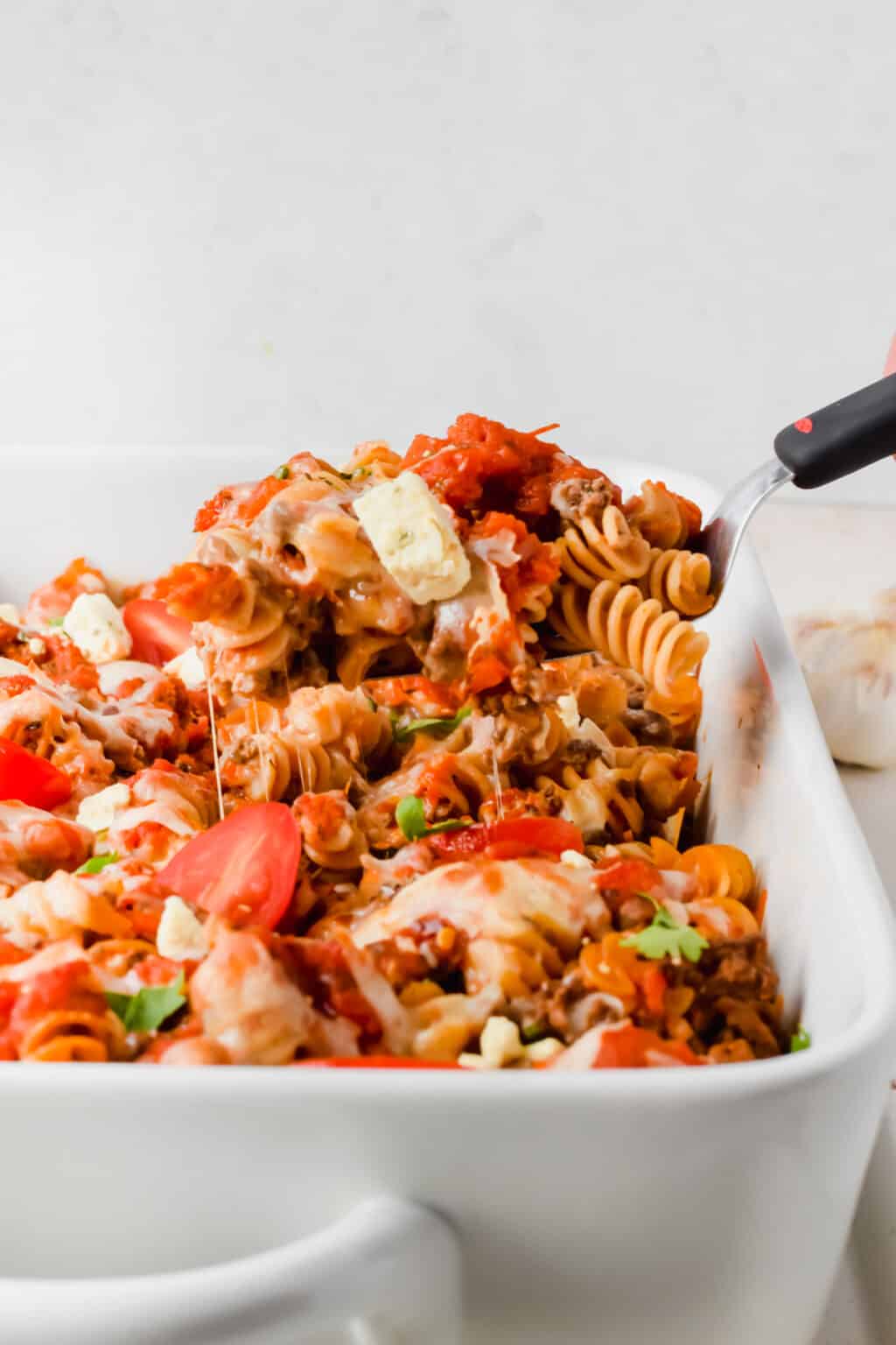 Easy Healthy Rotini Pasta Bake | Lauren Fit Foodie