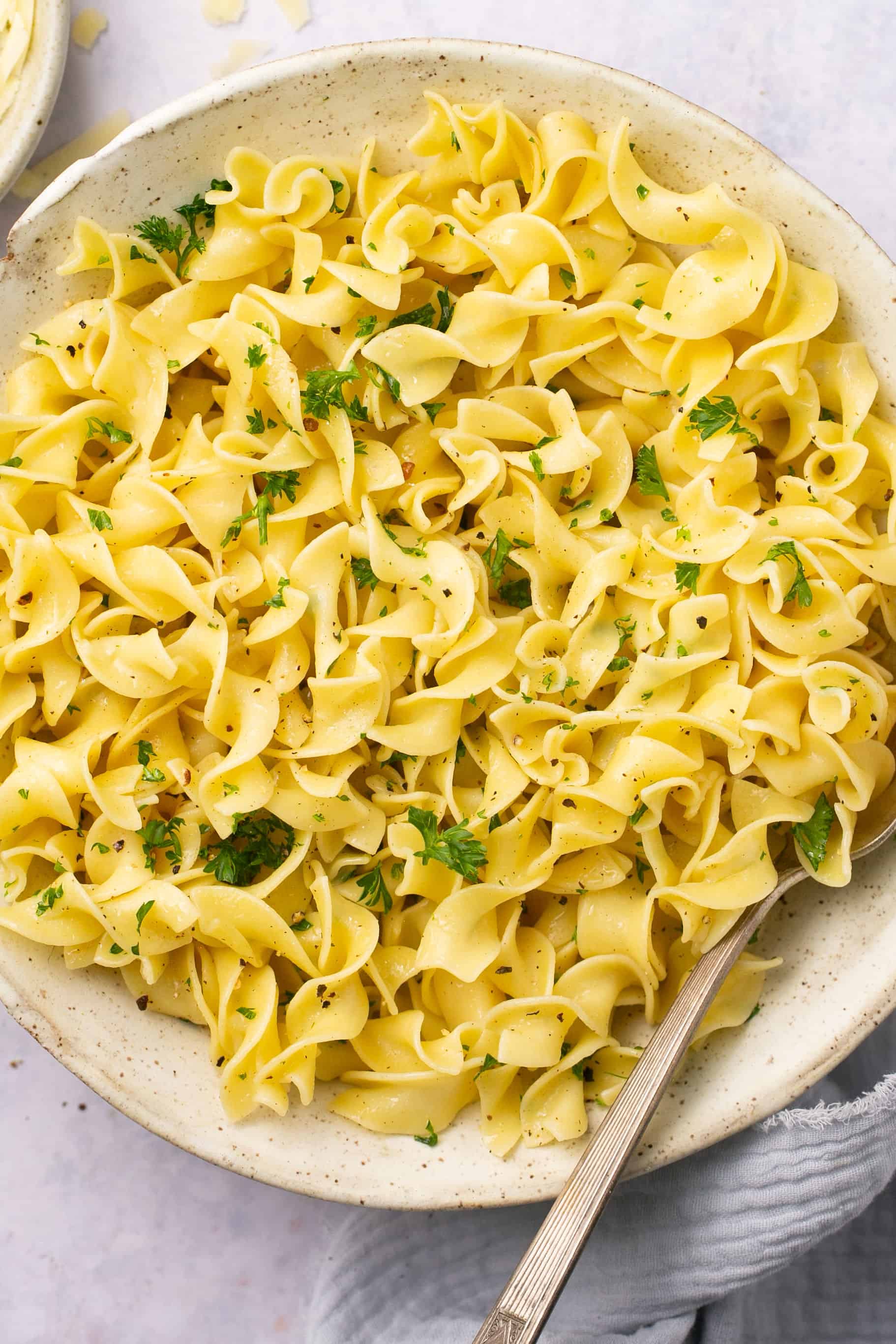 15-Minute Buttered Noodles with Parmesan | Lauren Fit Foodie