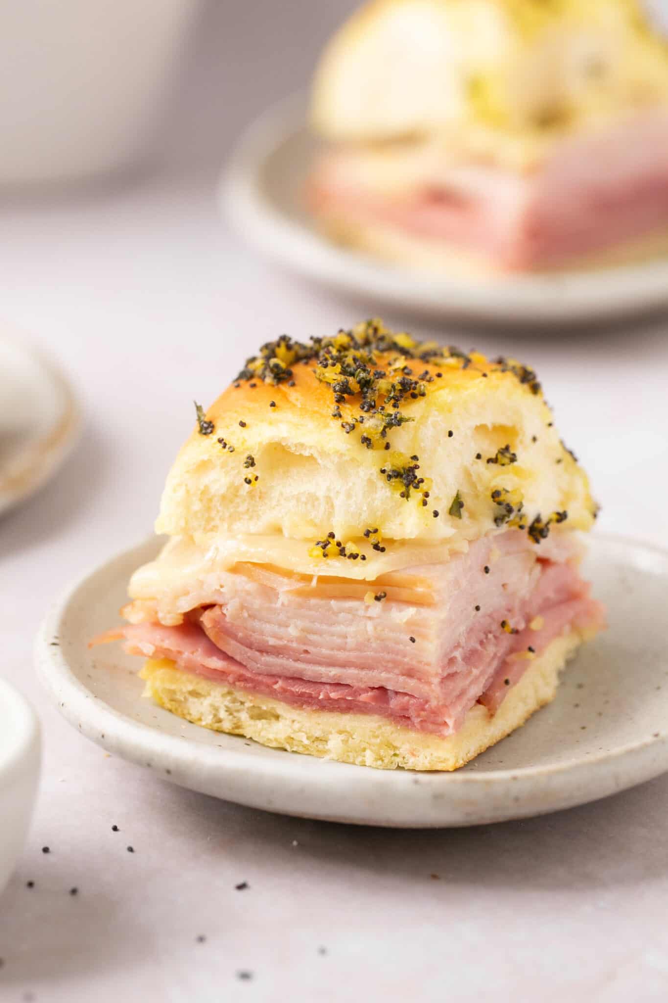 Healthy Ham and Cheese Sliders (High Protein) | Lauren Fit Foodie
