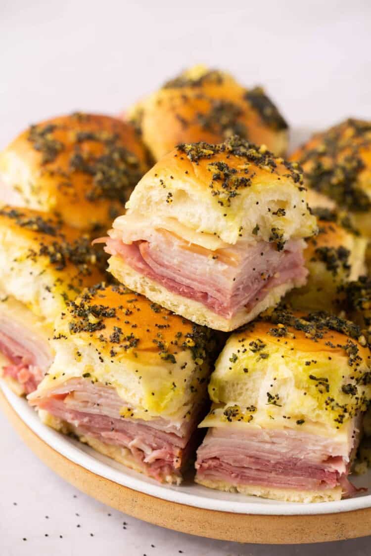 Healthy Ham and Cheese Sliders (High Protein) | Lauren Fit Foodie