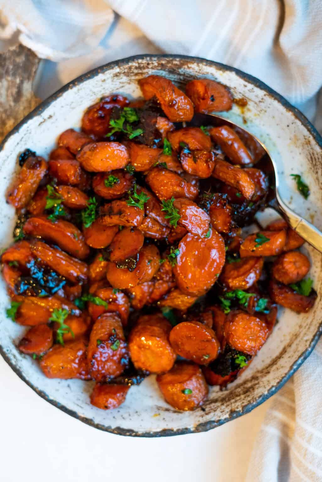 Maple Ginger Glazed Carrots (Oven Roasted) | Lauren Fit Foodie