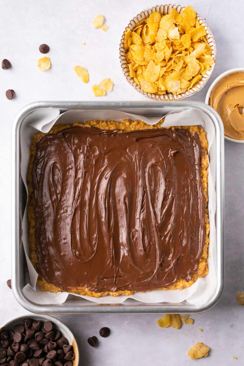 Peanut Butter Cornflake Bars (no corn syrup) | Lauren Fit Foodie