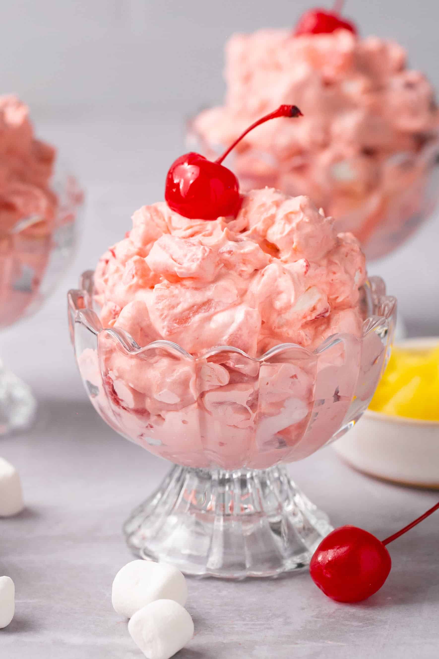 Easy Cherry Fluff Salad Recipe (5 ingredients, 5 minutes) | Lauren Fit ...