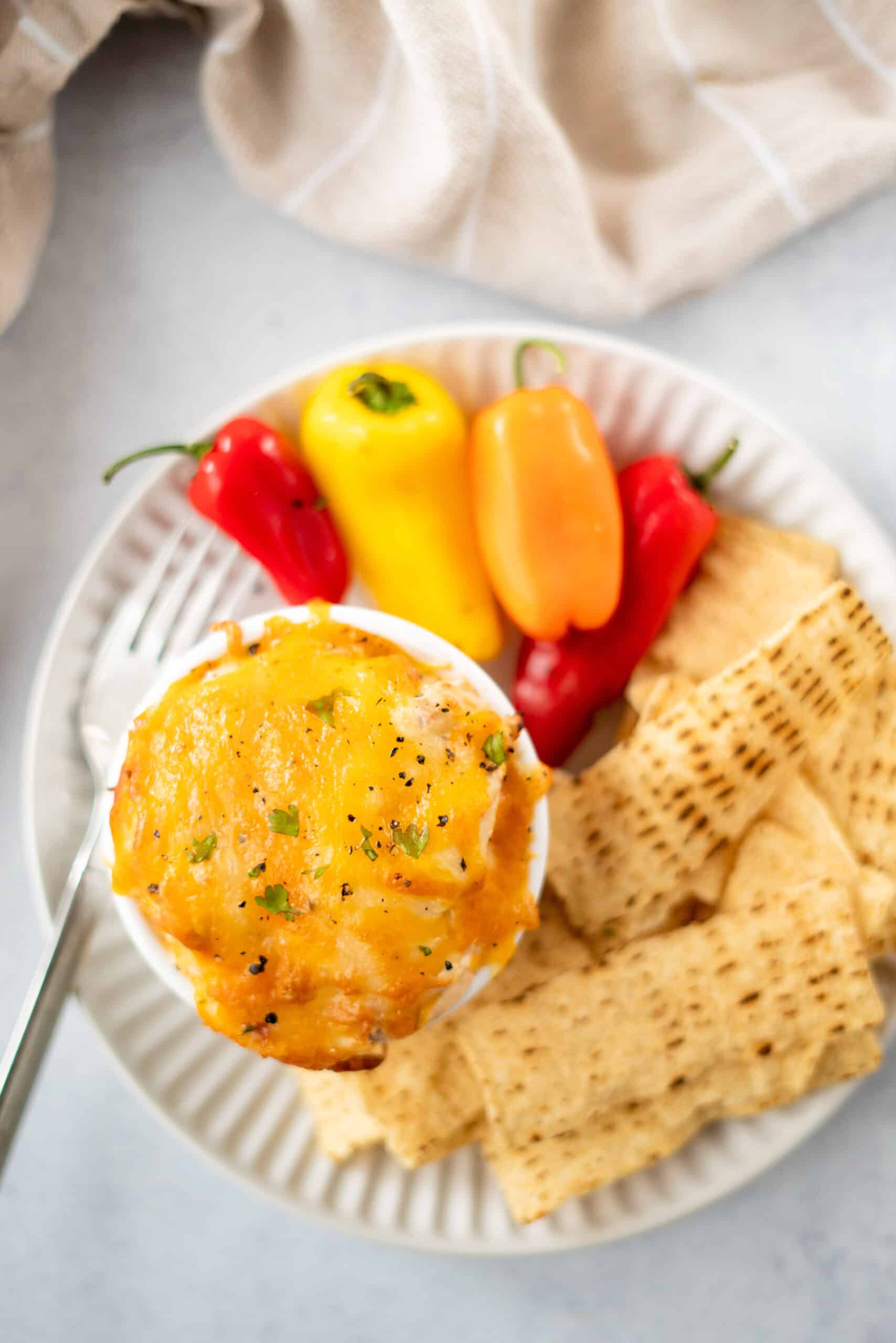 10-Minute Creamy Chipotle Chicken Ranch Dip (Single-Serving)