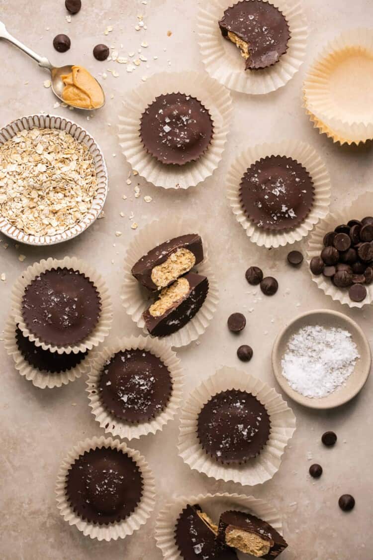 Healthy Chocolate Cookie Dough Cups (No-Bake) | Lauren Fit Foodie