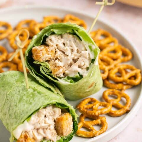 Crispy Breaded Caesar Chicken Wrap | Lauren Fit Foodie