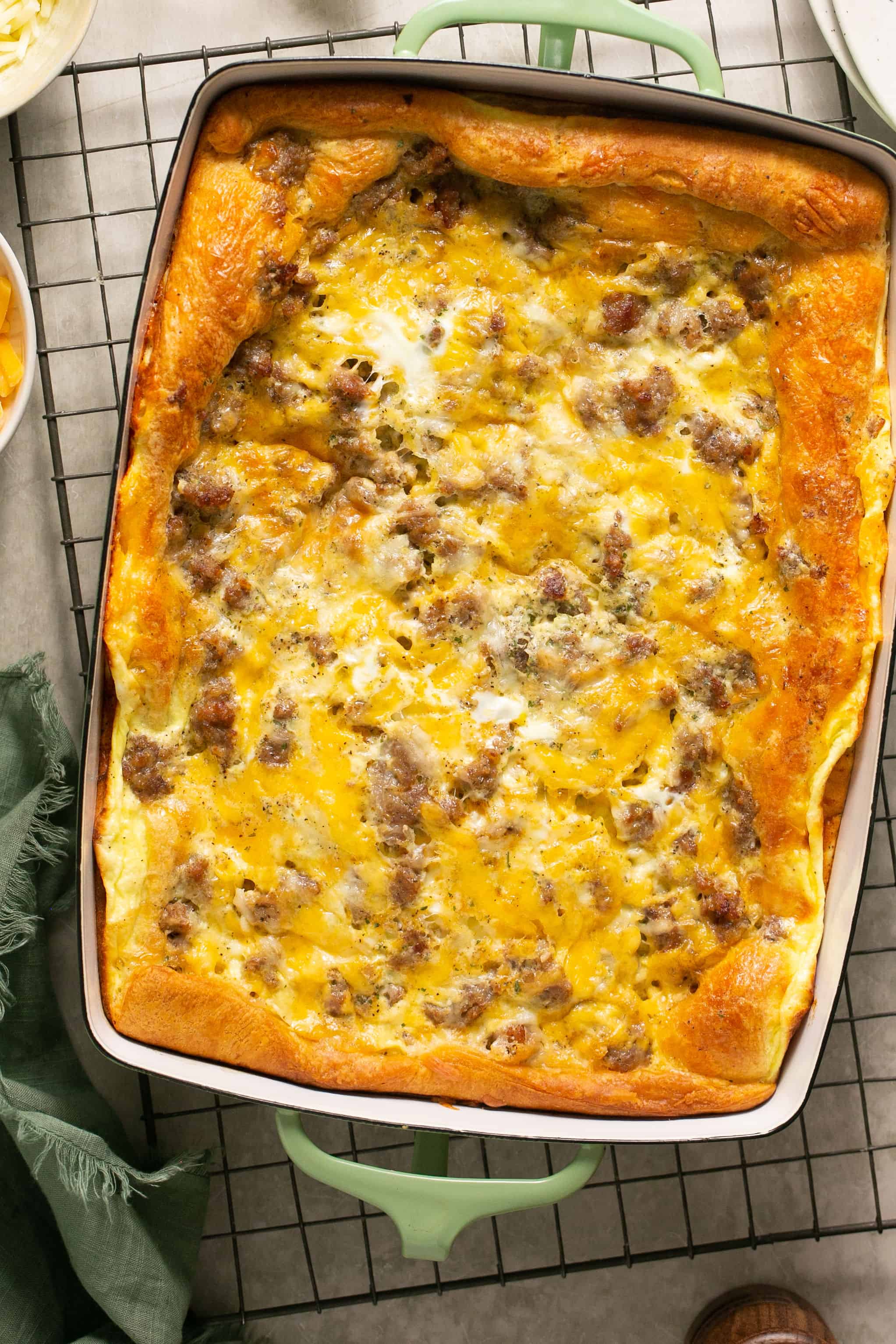 Holiday Crescent Roll Breakfast Casserole | Lauren Fit Foodie