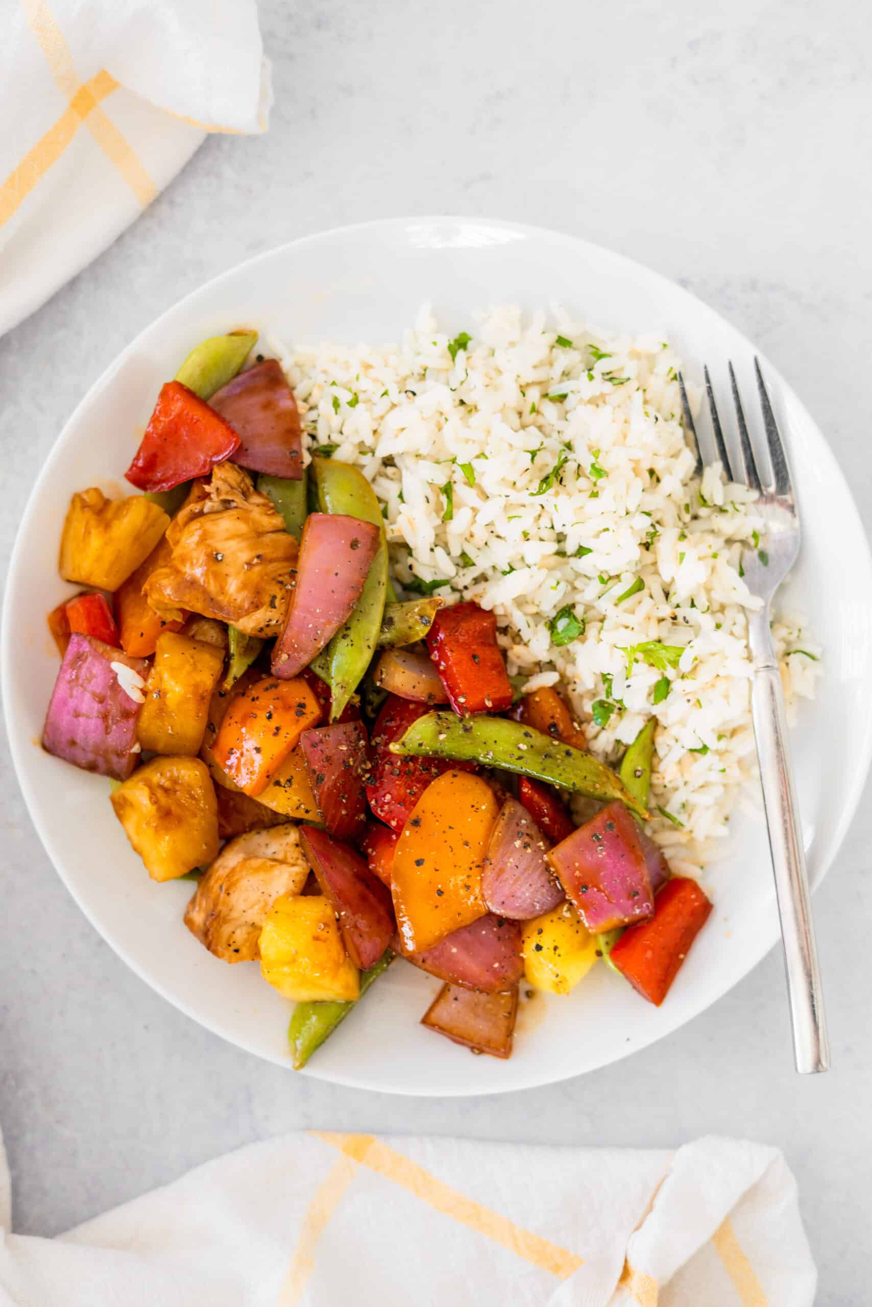 Sheet Pan Hawaiian Chicken and Vegetables (30-Minutes)