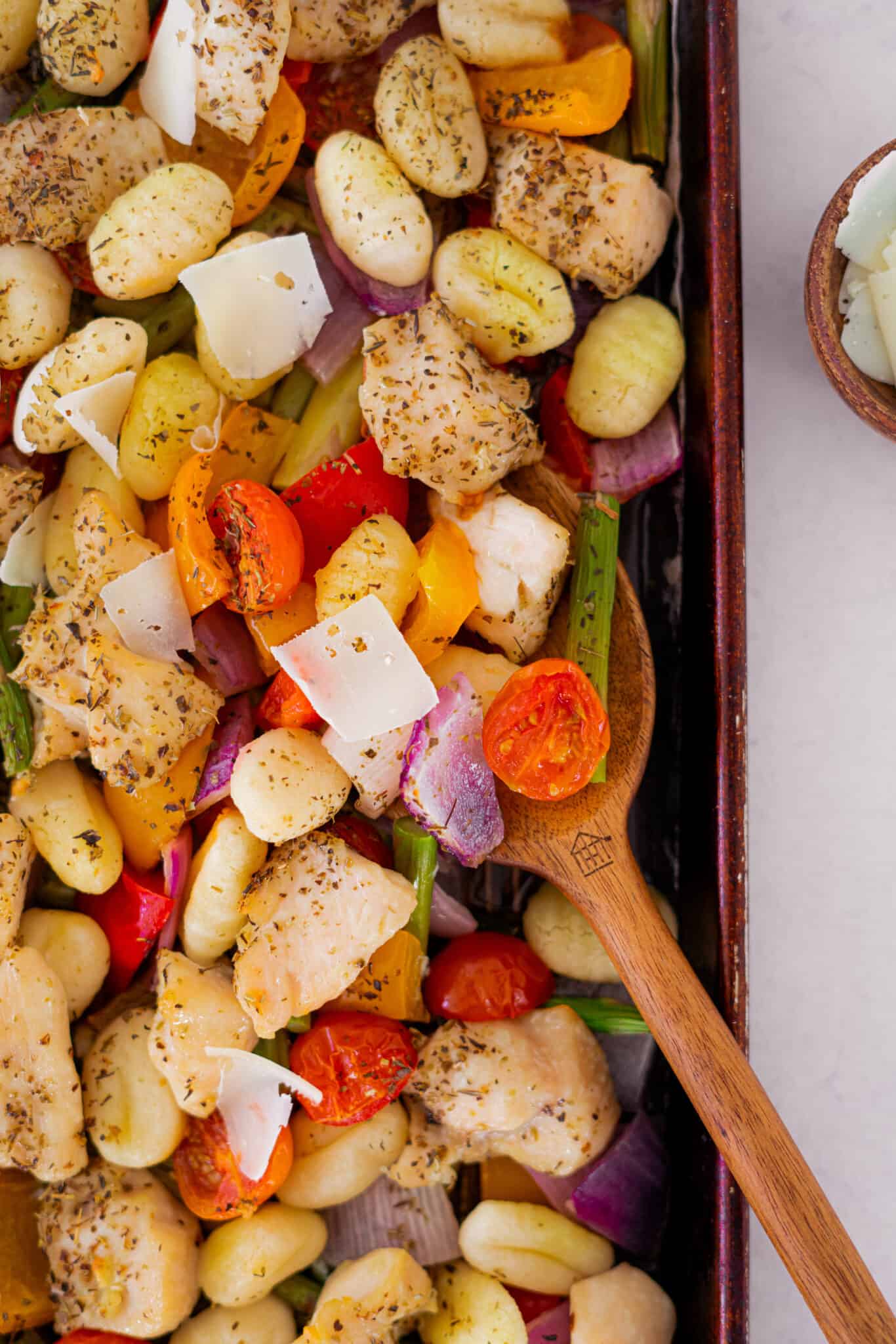 Sheet Pan Italian Chicken and Gnocchi | Lauren Fit Foodie