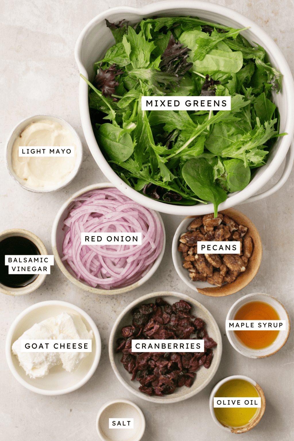 Simple Salad with Goat Cheese and Cranberries | Lauren Fit Foodie