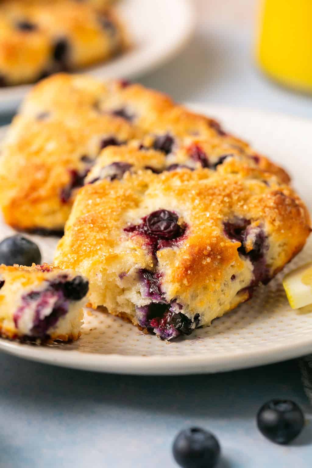 Healthy Blueberry Greek Yogurt Scones | Lauren Fit Foodie