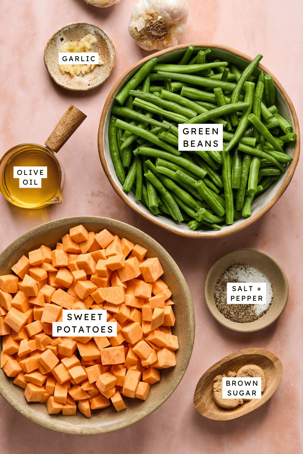 Roasted Sweet Potatoes and Green Beans | Lauren Fit Foodie