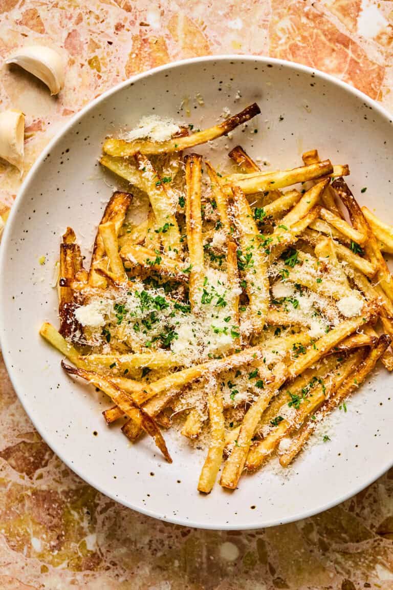 Air Fryer Garlic Parmesan Fries + Fry Sauce | Lauren Fit Foodie