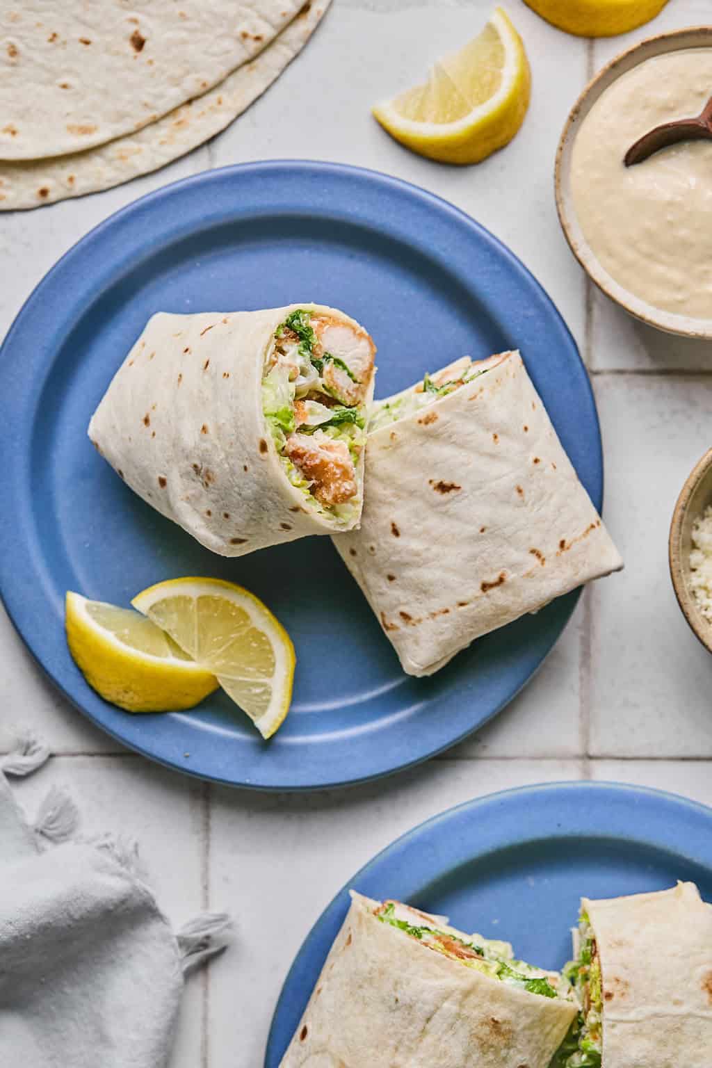 Crispy Breaded Caesar Chicken Wrap | Lauren Fit Foodie