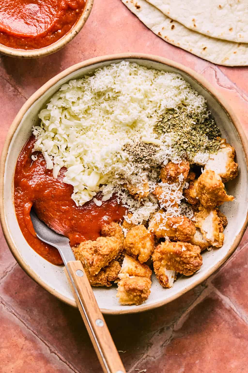 Breaded Chicken Parmesan Wraps (High Protein) | Lauren Fit Foodie