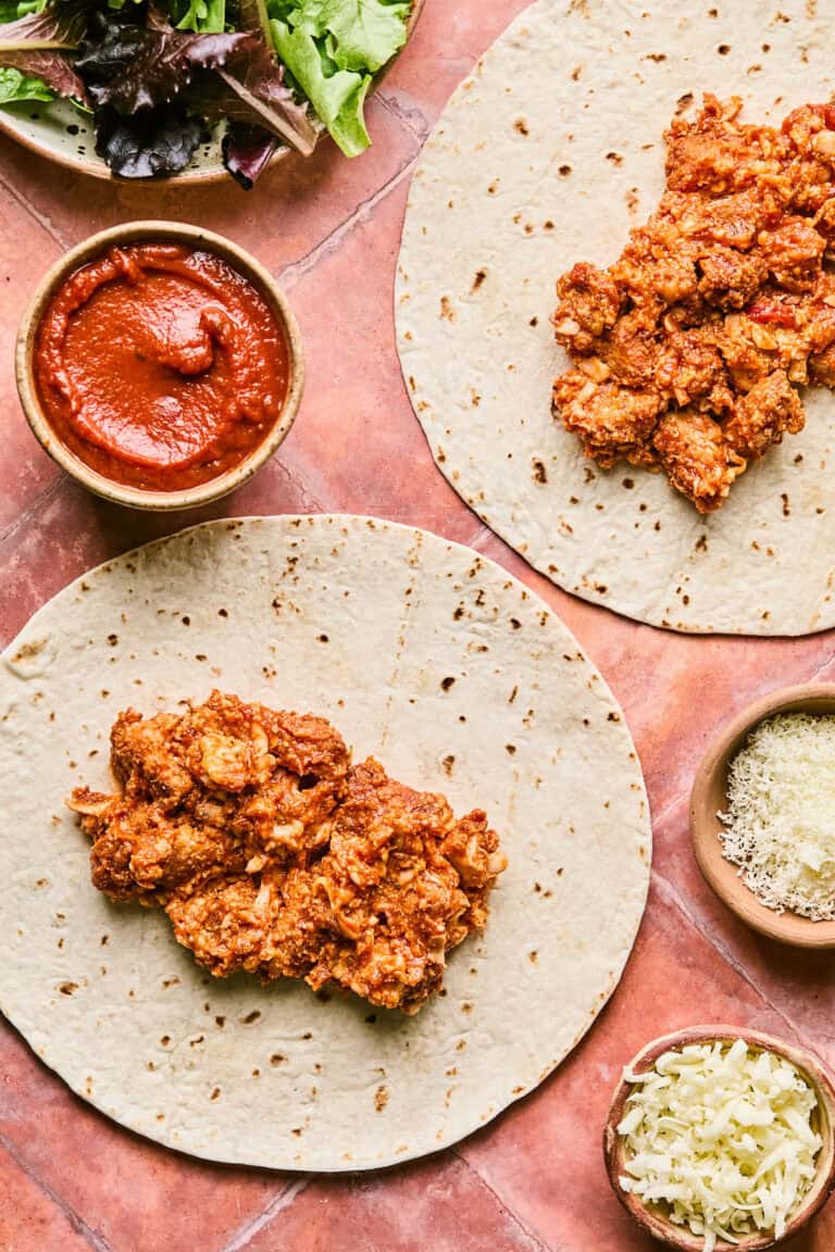 Breaded Chicken Parmesan Wraps (High Protein)