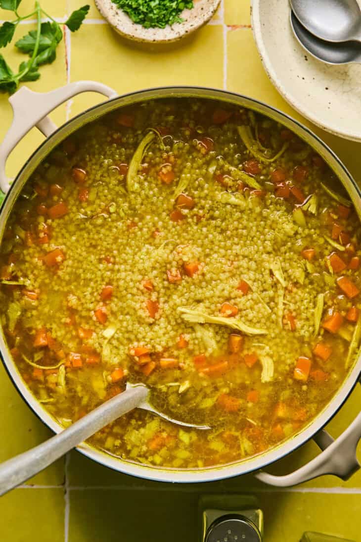 Chicken and Stars Soup (Kid-Friendly) | Lauren Fit Foodie