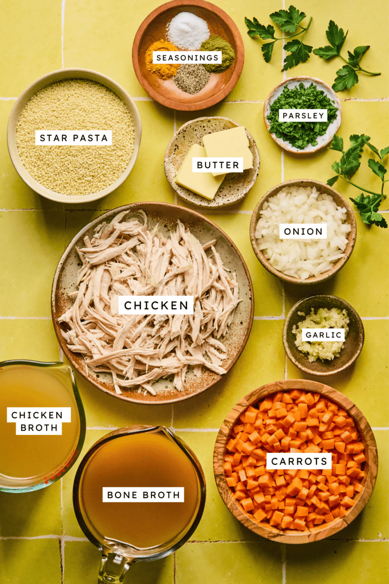 Chicken and Stars Soup (Kid-Friendly) | Lauren Fit Foodie