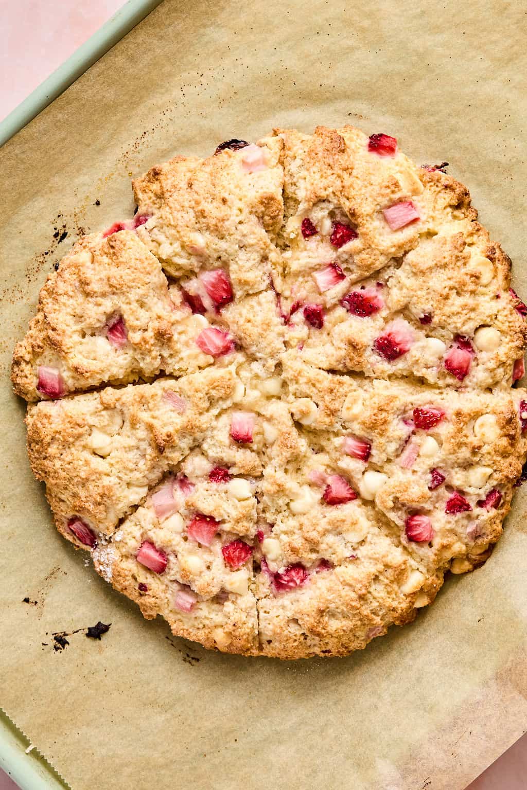 Quick Pancake Mix Scones (Strawberry White Chocolate) | Lauren Fit Foodie