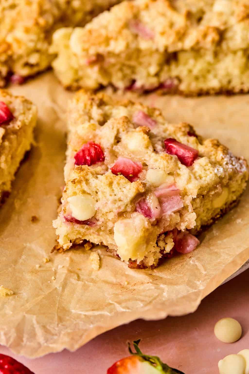Quick Pancake Mix Scones (Strawberry White Chocolate) | Lauren Fit Foodie