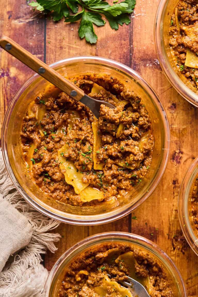 Microwave Lasagna | Lauren Fit Foodie