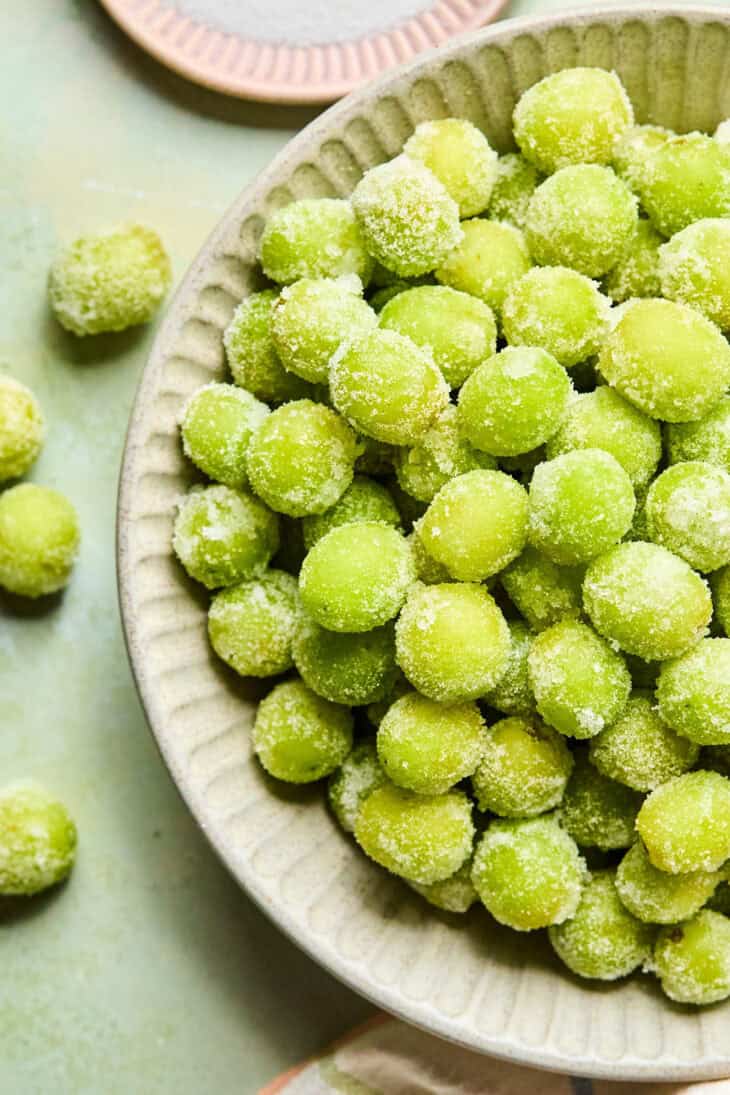 Frozen Sweet & Sour Candy Grapes
