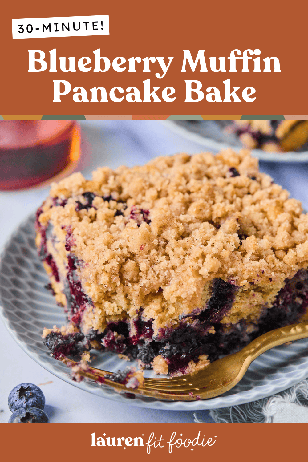 Blueberry Muffin Pancake Bake | Lauren Fit Foodie