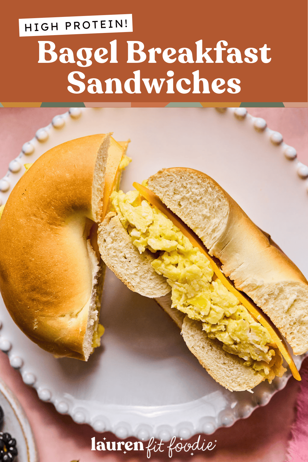 Bagel Breakfast Sandwiches | Lauren Fit Foodie