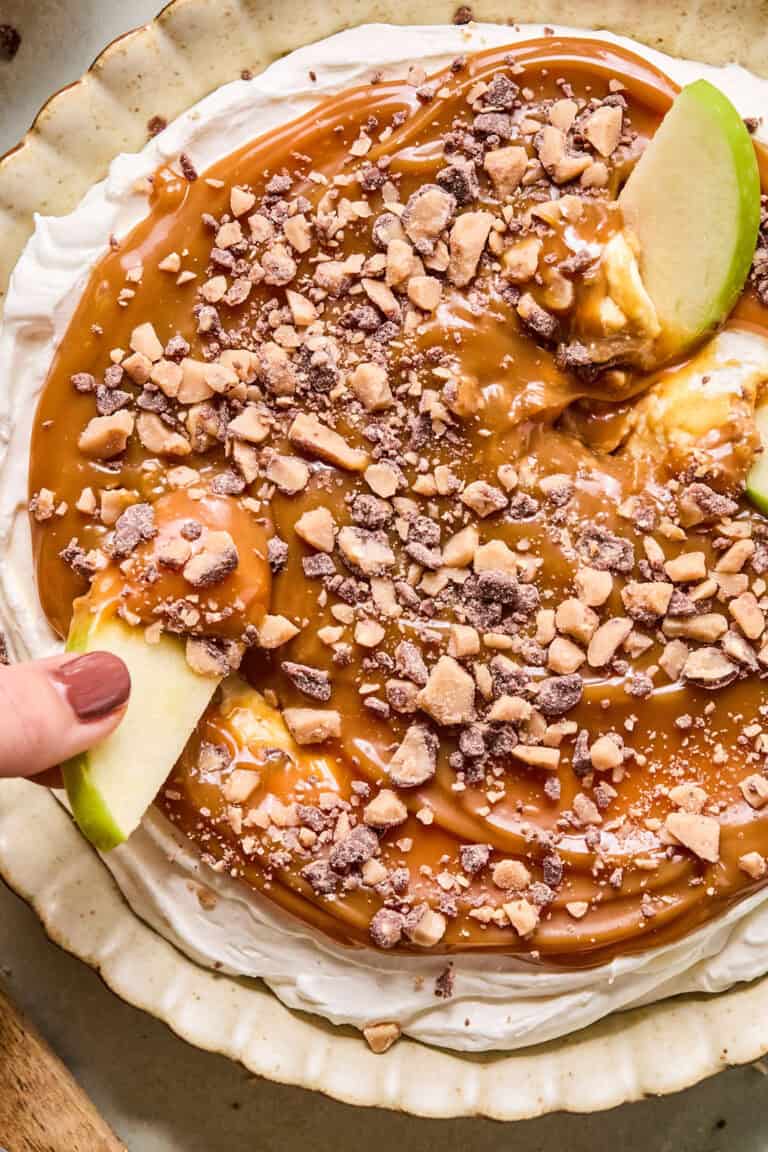Cream Cheese Caramel Apple Toffee Dip | Lauren Fit Foodie