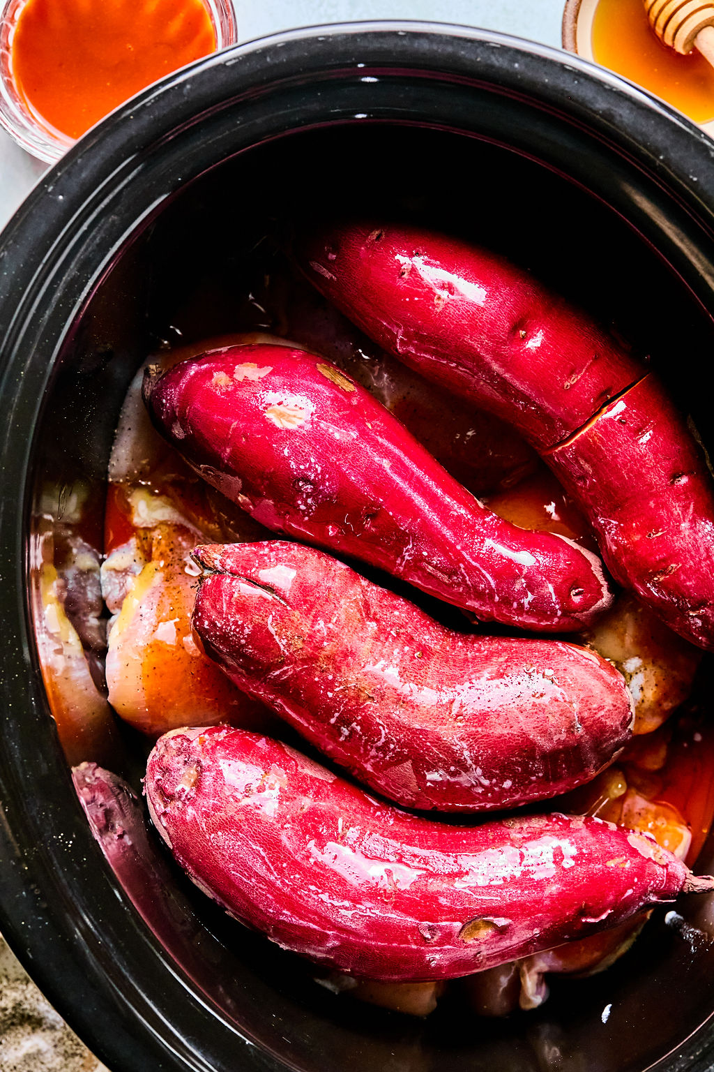 Crockpot Buffalo Chicken and Sweet Potatoes | Lauren Fit Foodie
