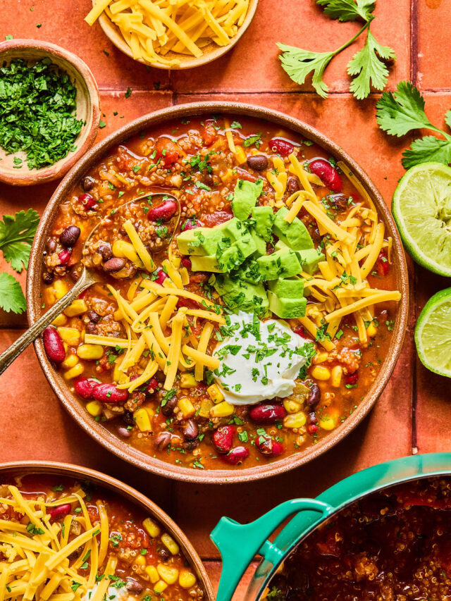 High-Fiber Quinoa Chili | Lauren Fit Foodie